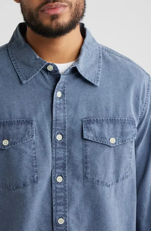 CORRIDOR Pigment Dye Canvas Button-up Shirt