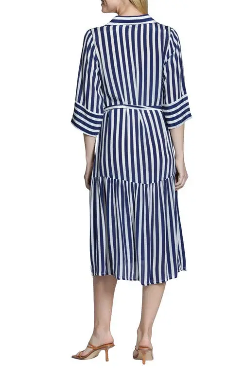 APNY Stripe Shirtdress - Navy