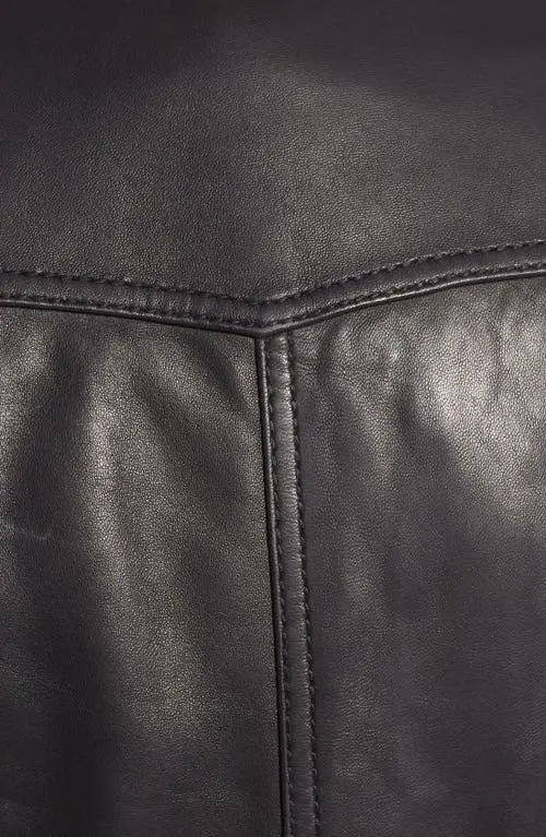 Michael Kors Front Zip Leather Jacket