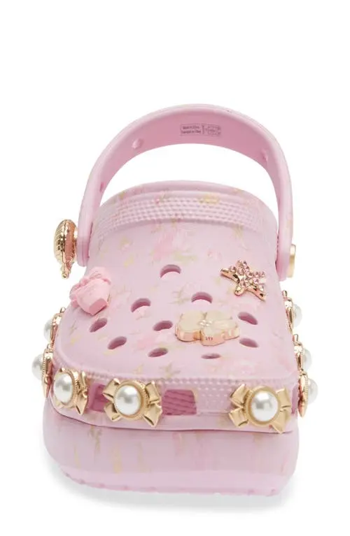 CROCS X Loveshackfancy Embellished Platform Clog