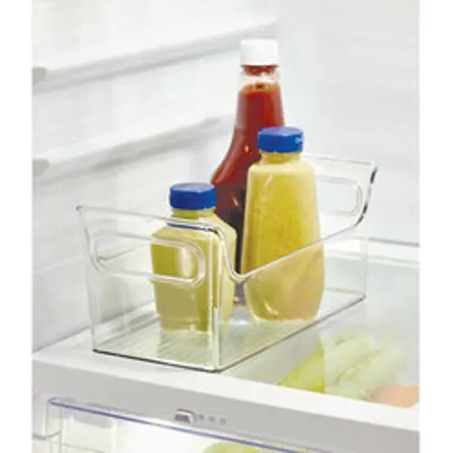 IDESIGN Plastic Condiment Organizer With Handles, Set Of 2