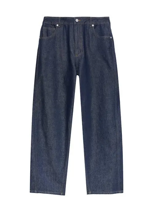 Mint Velvet Barrel Leg Jeans - Navy