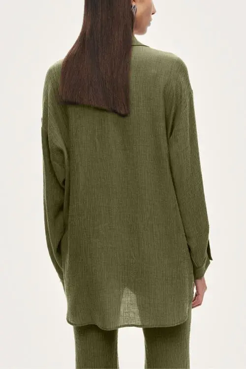 NOCTURNE Relaxed Fit Button-down Shirt