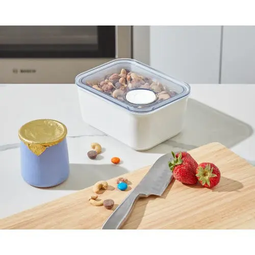 IDESIGN Small Canister With Removable Pour Capset Of 4white