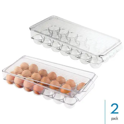 IDESIGN Plastic Egg Holderholds 21 Eggsset Of 2made