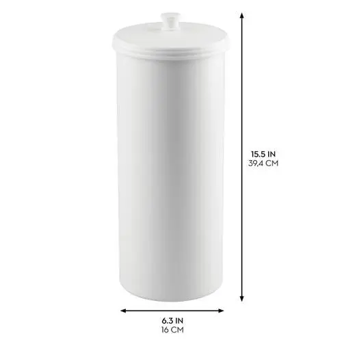IDESIGN Freestanding Toilet Paper Canister, Set Of 2