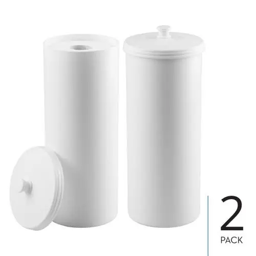 IDESIGN Freestanding Toilet Paper Canister, Set Of 2