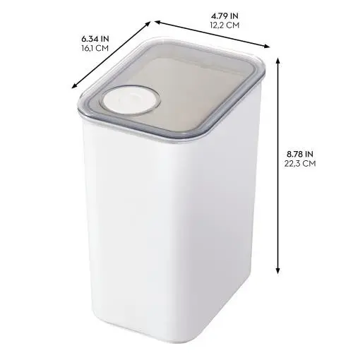 IDESIGN Large Canister With Removable Pour Capset Of 4
