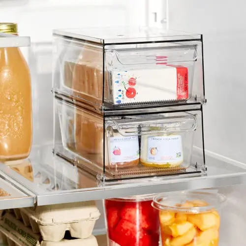 IDESIGN Stackable Kitchen Storage Drawerset Of 2