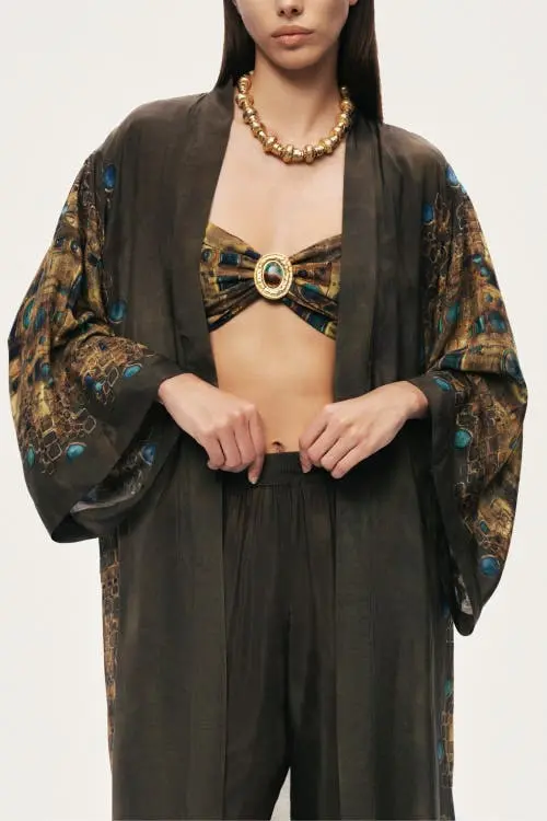 NOCTURNE Printed Long Robe