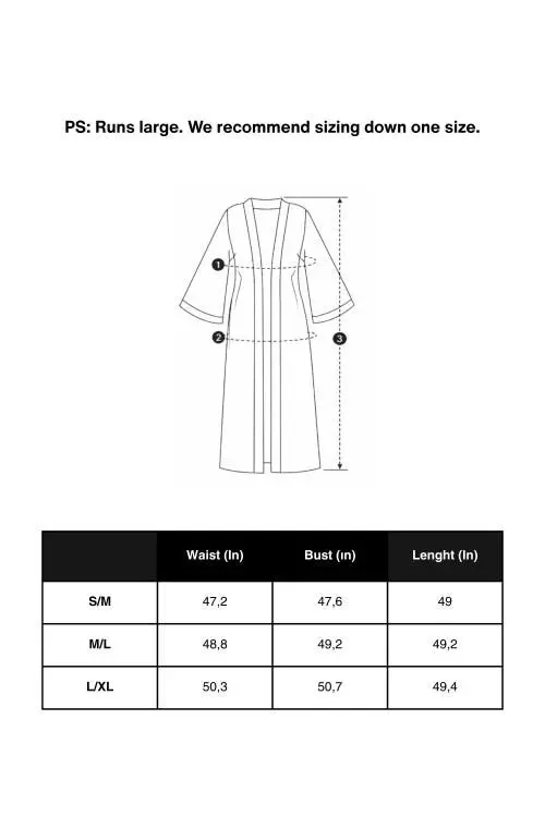 NOCTURNE Printed Long Robe