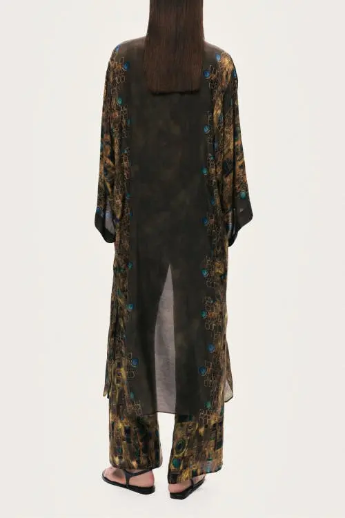 NOCTURNE Printed Long Robe