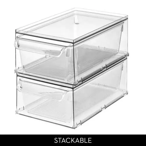 IDESIGN Stackable Storage Drawer For Fridge, Pantry