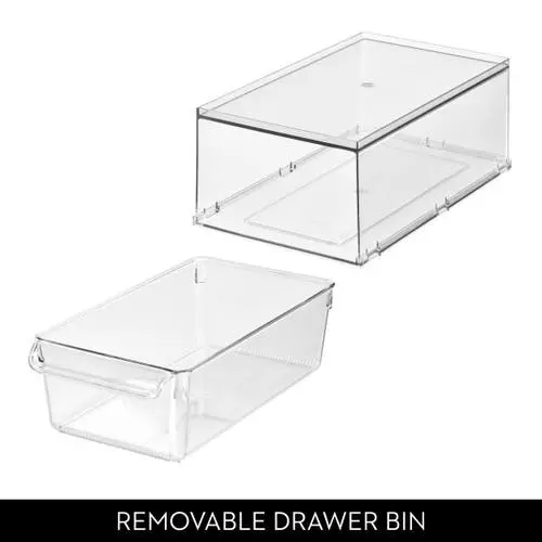 IDESIGN Stackable Storage Drawer For Fridge, Pantry