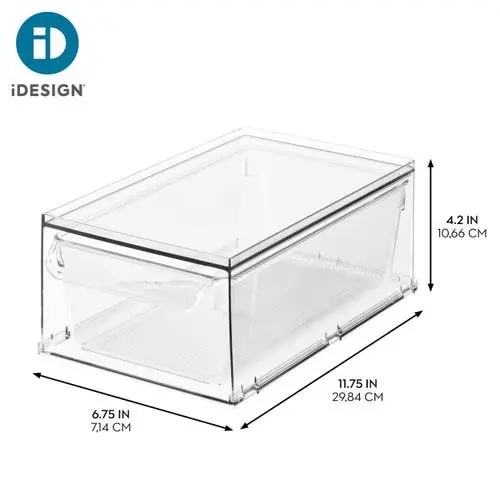 IDESIGN Stackable Storage Drawer For Fridge, Pantry