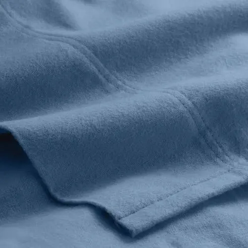 BARE HOME 100% Organic Cotton Flannel Sheet Set - Coronet Blue