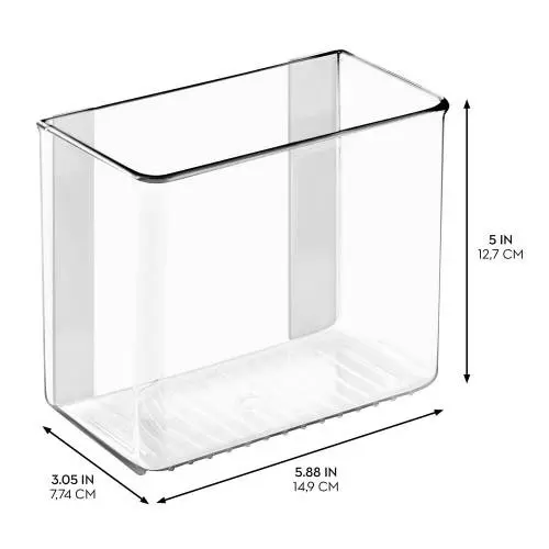 IDESIGN Adhesive Organizer Bin For Kitchenset Of 4