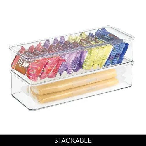 IDESIGN Stackable Hinged-lid Pantry Storage Boxset Of 4