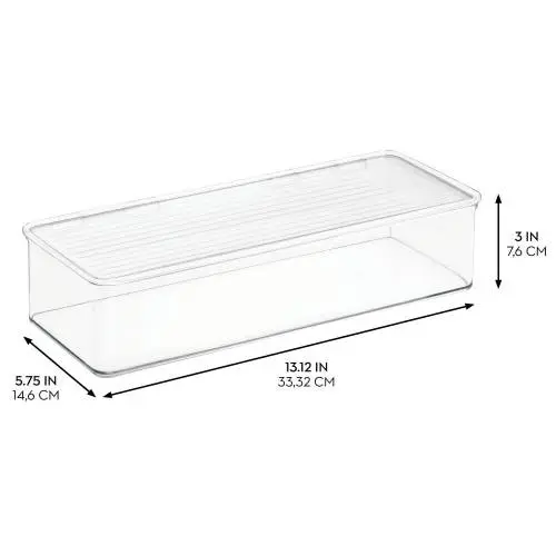 IDESIGN Stackable Hinged-lid Pantry Storage Boxset Of 4