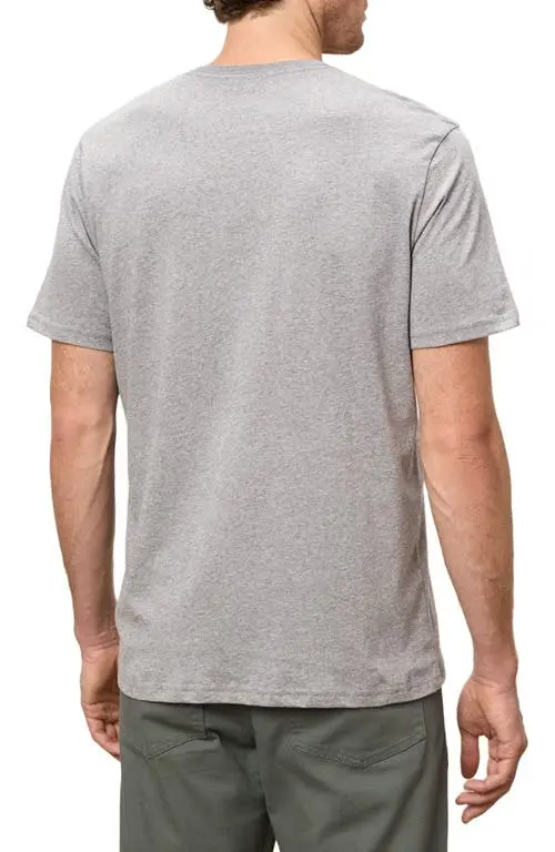 PACT Organic Cotton Softspun Essential V-neck Tee - Heather Grey
