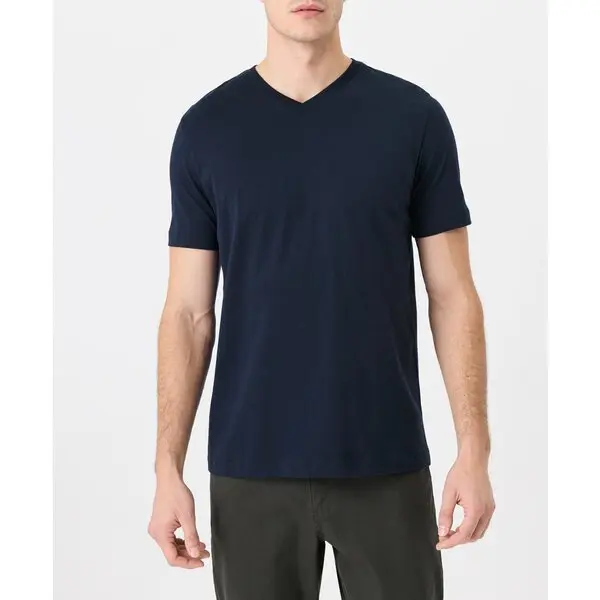 PACT Organic Cotton Softspun Essential V-neck Tee - Navy
