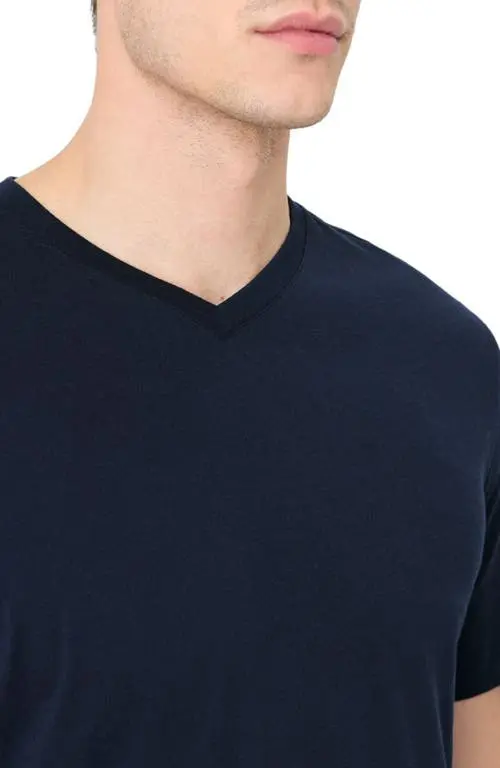 PACT Organic Cotton Softspun Essential V-neck Tee - Navy