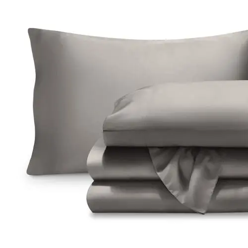 BARE HOME Tencel Lyocell Sheet Set - Light Grey