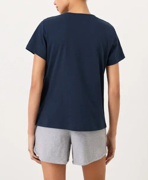 PACT Organic Cotton Softspun Essential V-neck Tee - Navy