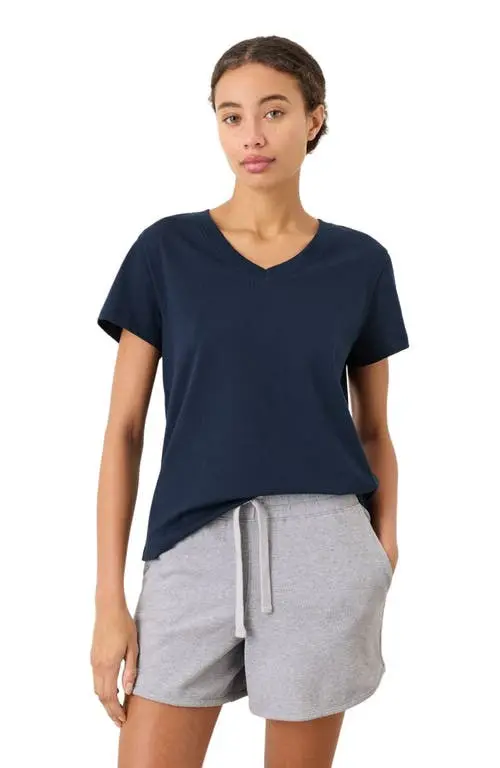 PACT Organic Cotton Softspun Essential V-neck Tee - Navy