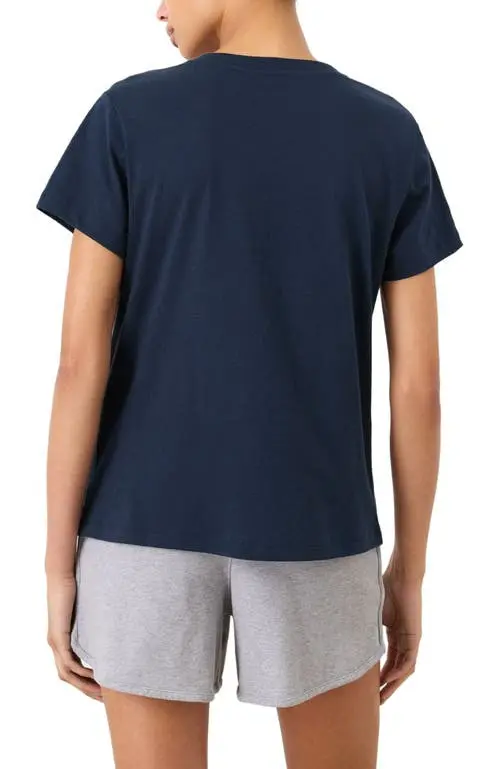 PACT Organic Cotton Softspun Essential V-neck Tee - Navy