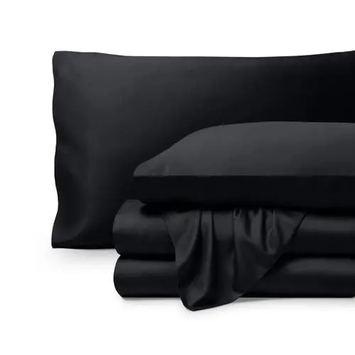 BARE HOME Cooling Rayon Sheet Set - Black