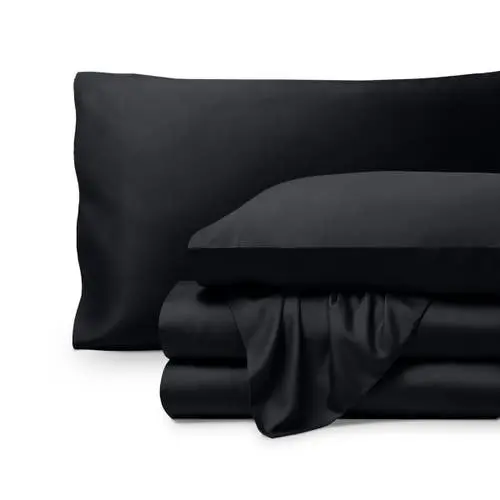 BARE HOME Cooling Rayon Sheet Set - Black
