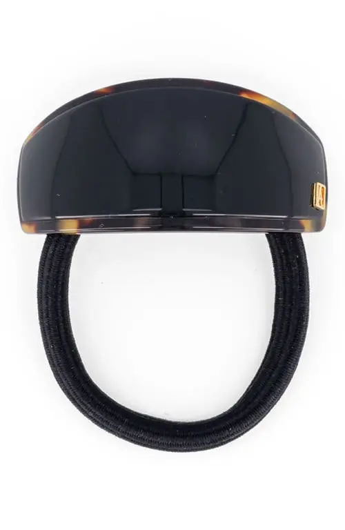 Alexandre De Paris Notre Dame Hair Tie - Black Tortoise