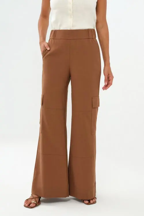 Anatomie Herron Woven Cargo Wide Leg Pull-on Pant