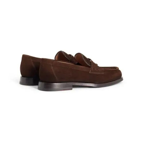 Santoni Suede Penny Loafer