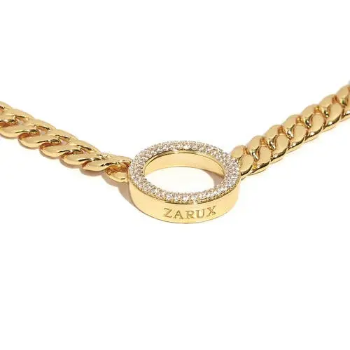 ZARUX Eterna Pave Link Choker