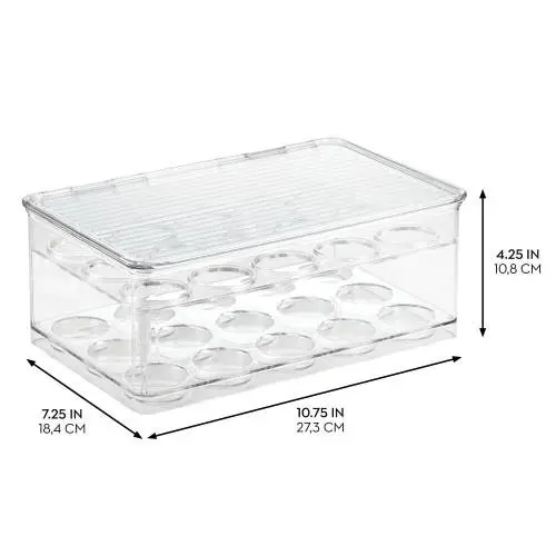 IDESIGN Stackable Coffee Pod Holder For K-cup Podsset Of 2clear