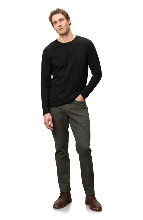 PACT Organic Cotton Softspun Essential Crewneck Long Sleeve Tee - Black
