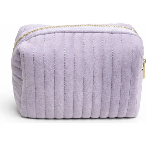 DONATELLO GIAN Velvet Cosmetic Bag - Purple