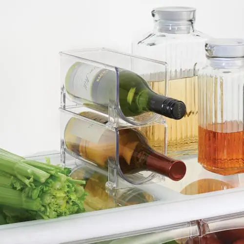 MDESIGN Stackable Holder For Water Or Spirit Bottles, Set Of 4
