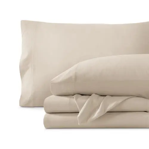BARE HOME Organic Cotton Jersey Sheet Set - Sand