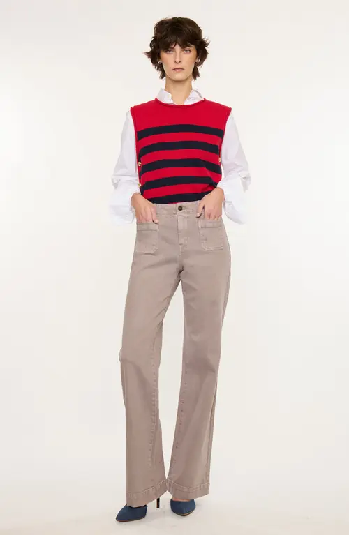 KANCAN High-rise Loose Flare Jeans