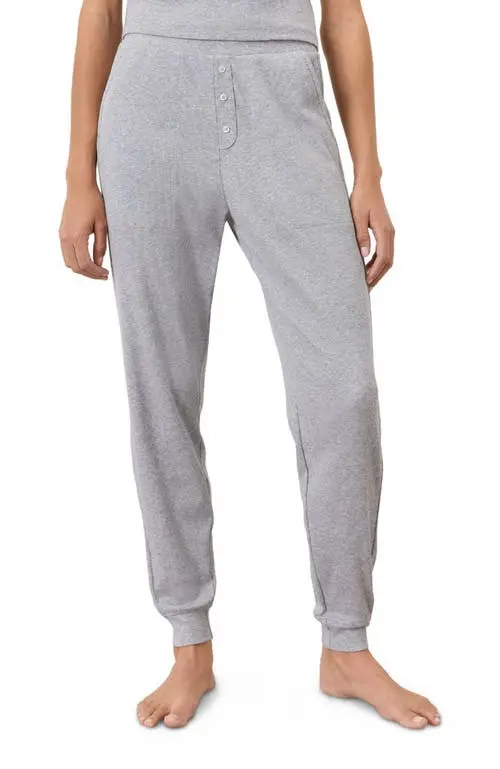 PACT Dream Rib Jogger In Organic Cotton - Heather Grey