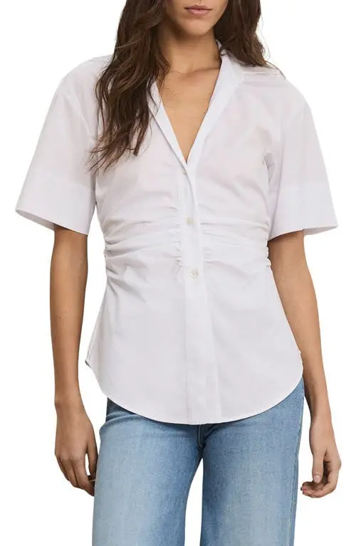 Veronica Beard Devra Ruched Shirt