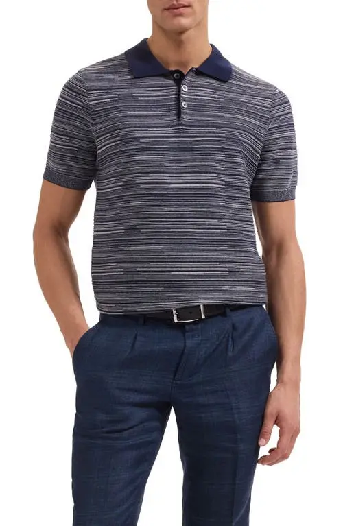 Bugatchi Space Dye Polo Sweater