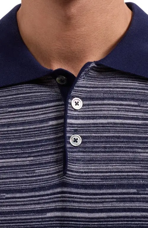 Bugatchi Space Dye Polo Sweater