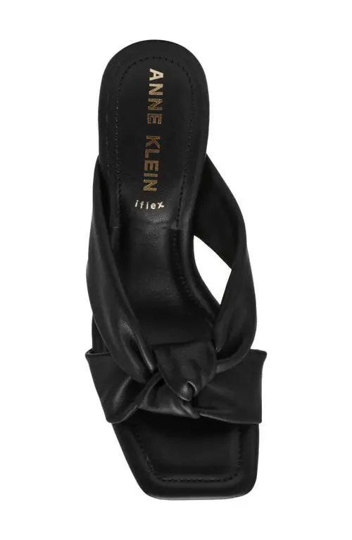 Anne Klein Jezebel Sandal - Black Pu