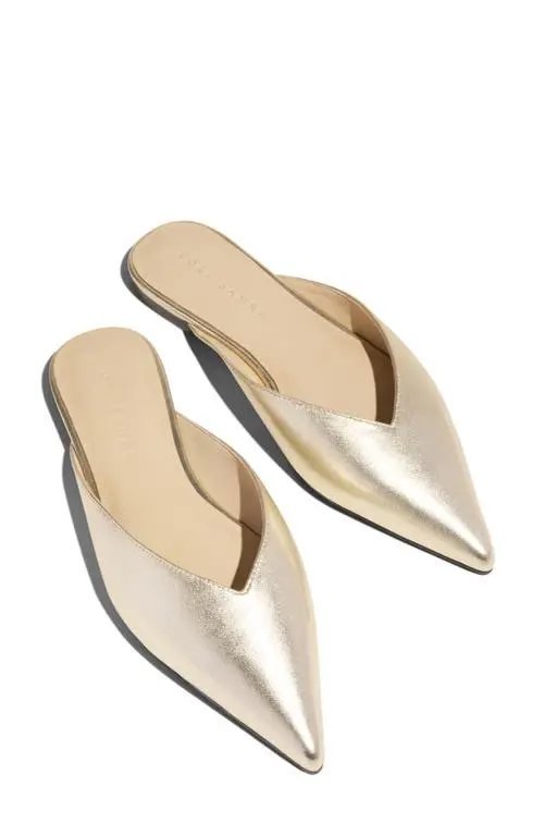 Yosi Samra Nera Pointed Toe Flat - Gold