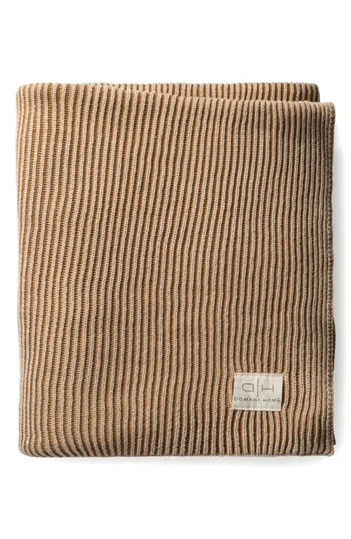 DOMANI HOME Rib Knit Throw Blanket