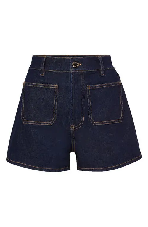 Veronica Beard Elijah Patch Pocket Denim Short